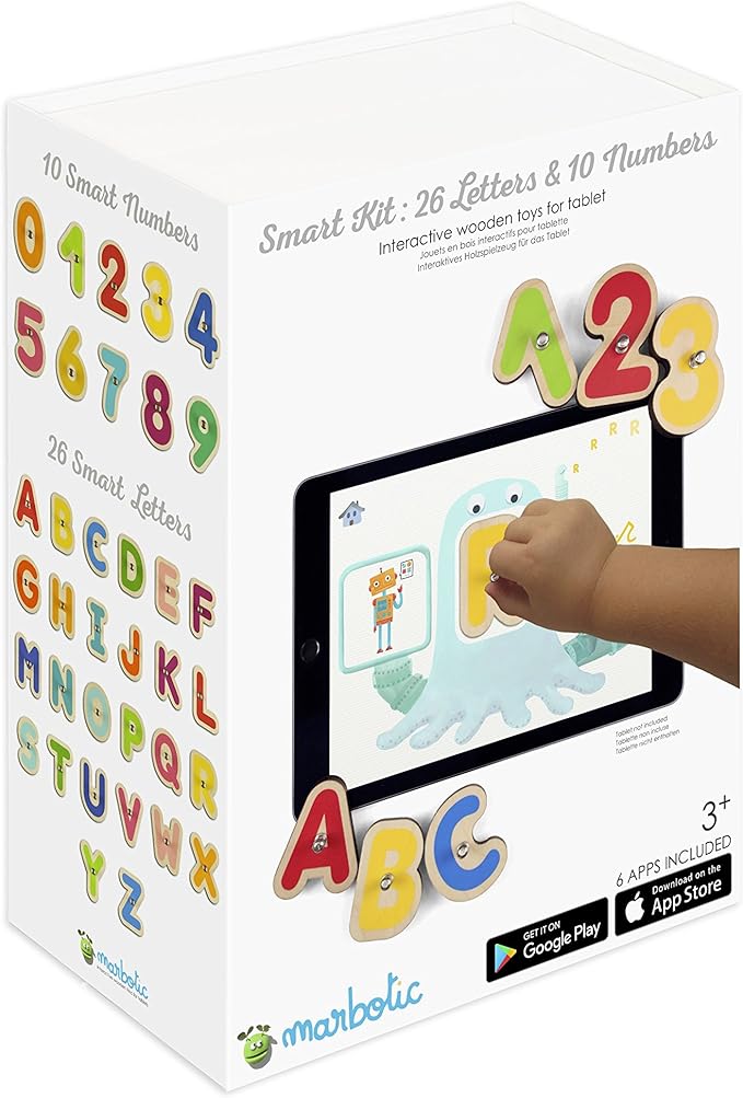 Marbotic Bundle Smart Letters + Smart Numbers, Electronics for Kids ...