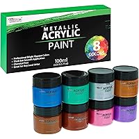 Amazon.com: U.S. Art Supply 24 Color Acrylic Paint Jar Set 100ml Jars ...