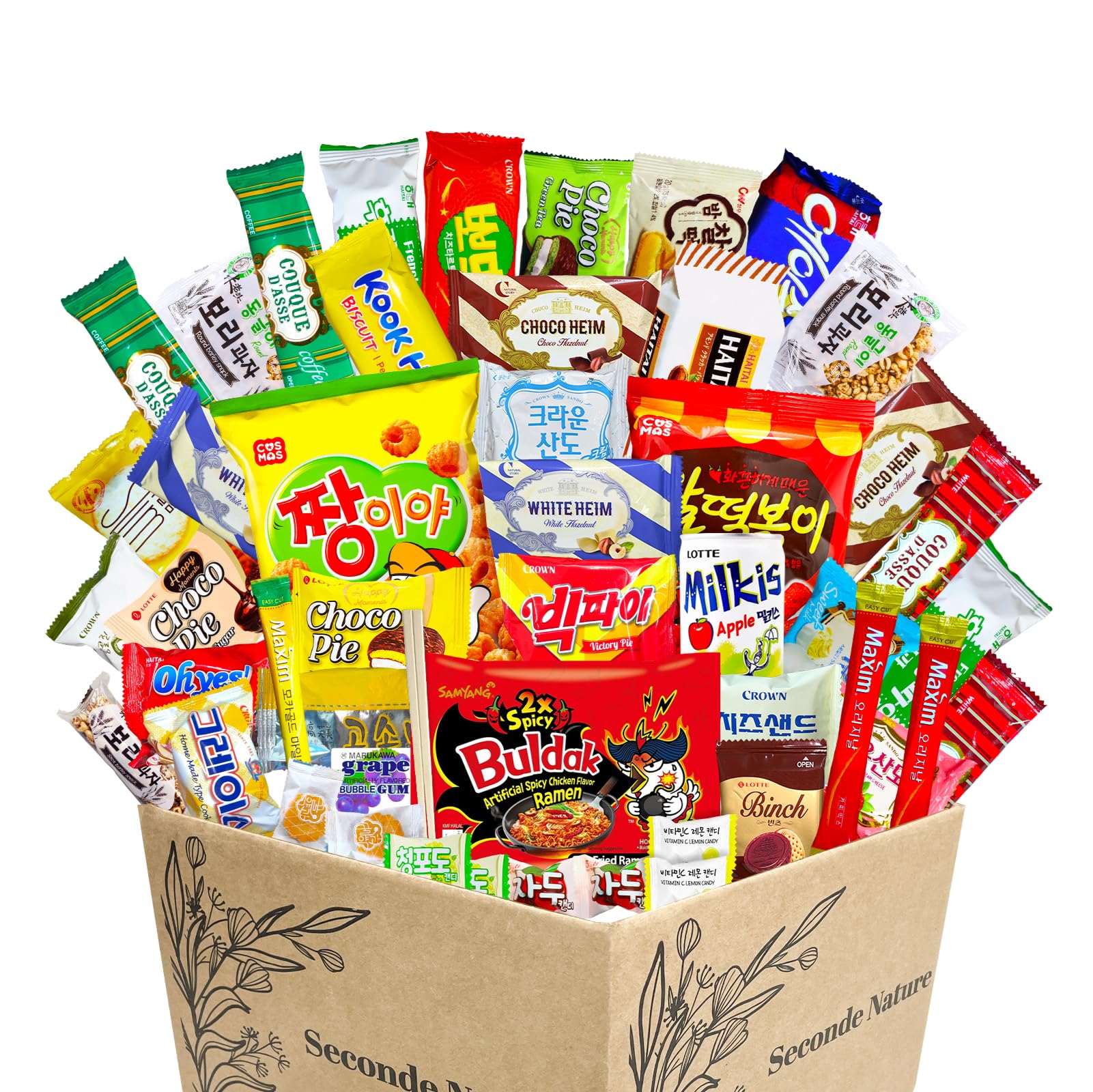 Mua Korean Snack Box 48 Count - Variety of Individually Wrapped Korean ...