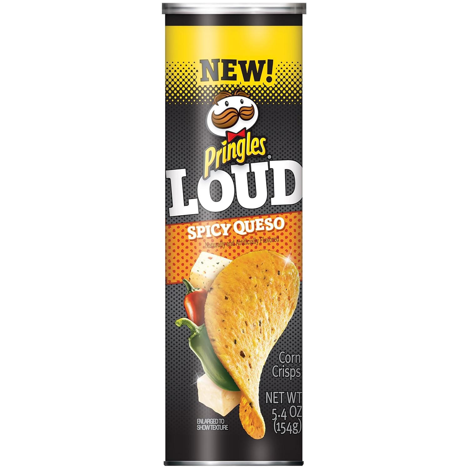Amazon.com : Pringles Corn Crisps Chips, Loud Spicy Queso Flavored, 5.4 ...