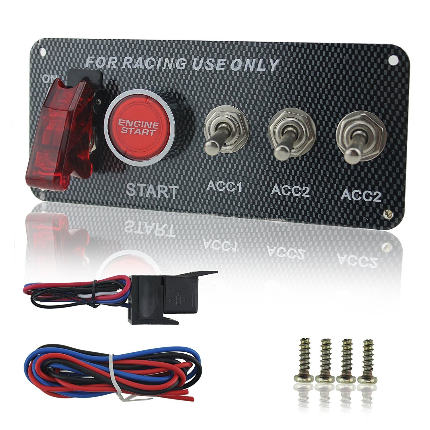 Mua Welugnal DC 12V Ignition Switch Panel 5 in 1 Car Engine Start Push ...