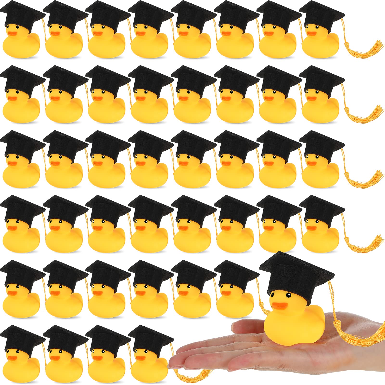 Jerify 48 Pcs Graduation Rubber Ducks with Grad Cap 2025 Diploma Grad ...
