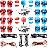 Amazon.com: Easyget 1-Player PC Joystick DIY Kit Arcade Joystick DIY Parts,1x Zero Delay USB ...