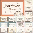 Amazon.com: WATINC Spanish Words Phrases Poster - 16pcs Spanish Posters ...