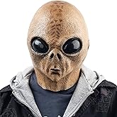 Amazon.com: AQKILO Alien Mask Extraterrestrial Biological Latex Full ...