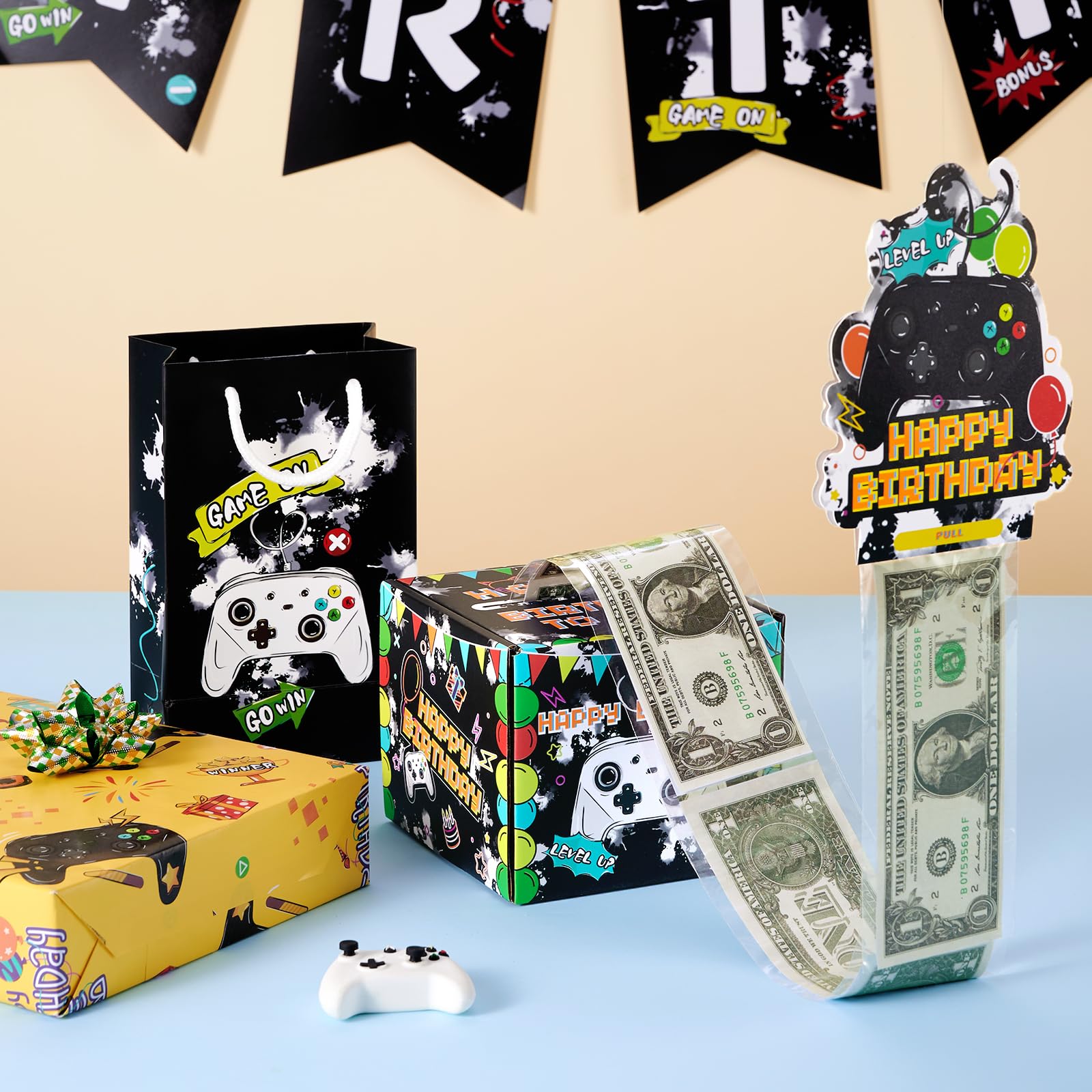 Mua WERNNSAI Birthday Money Box for Cash Gift - Surprise Money Gaming ...