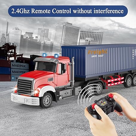 Mua Mostop RC Semi Truck with Trailer, 22.5 Inch Remote Control Semi ...