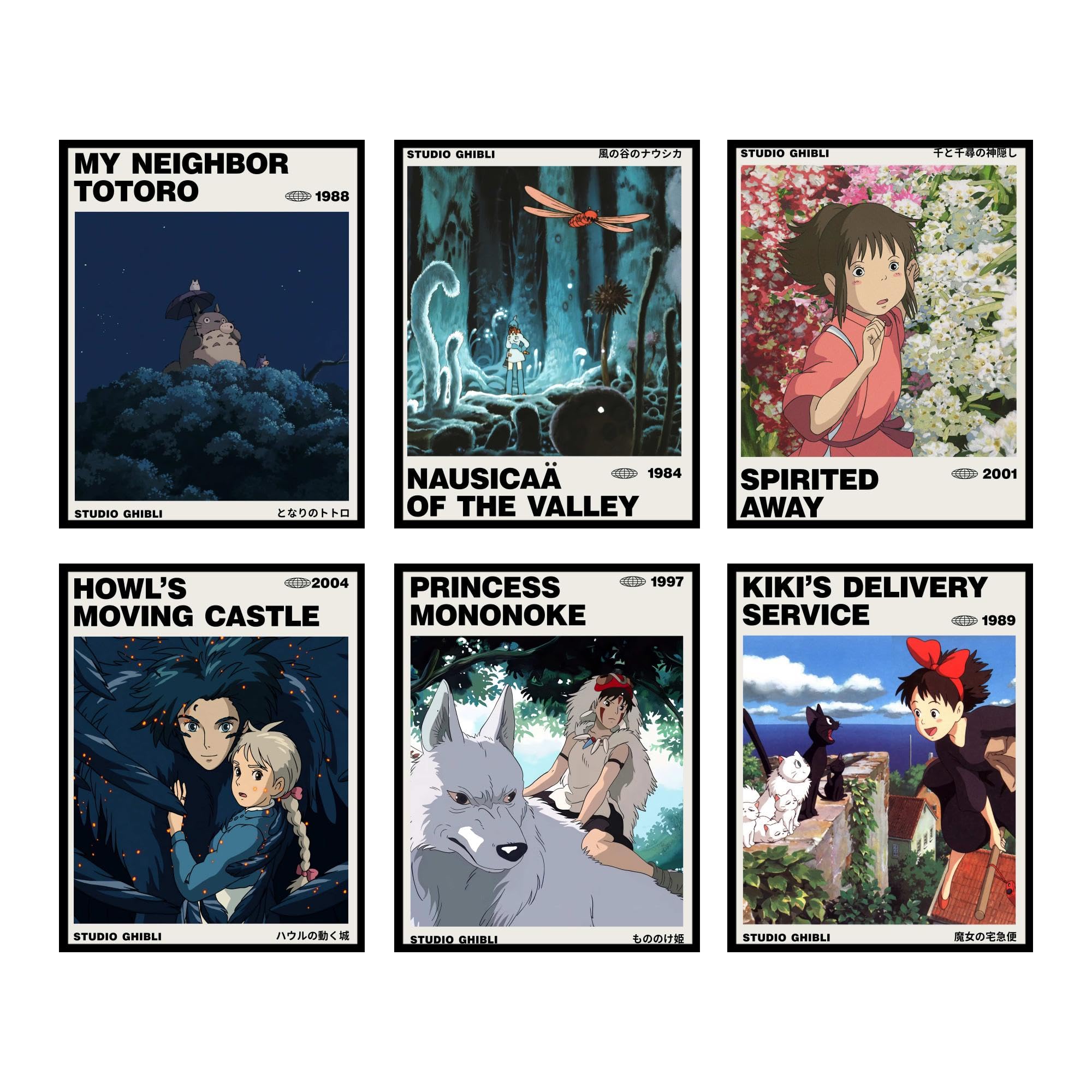Mua Bigwig Prints Studio Ghibli Poster Set - Studio Ghibli Anime ...
