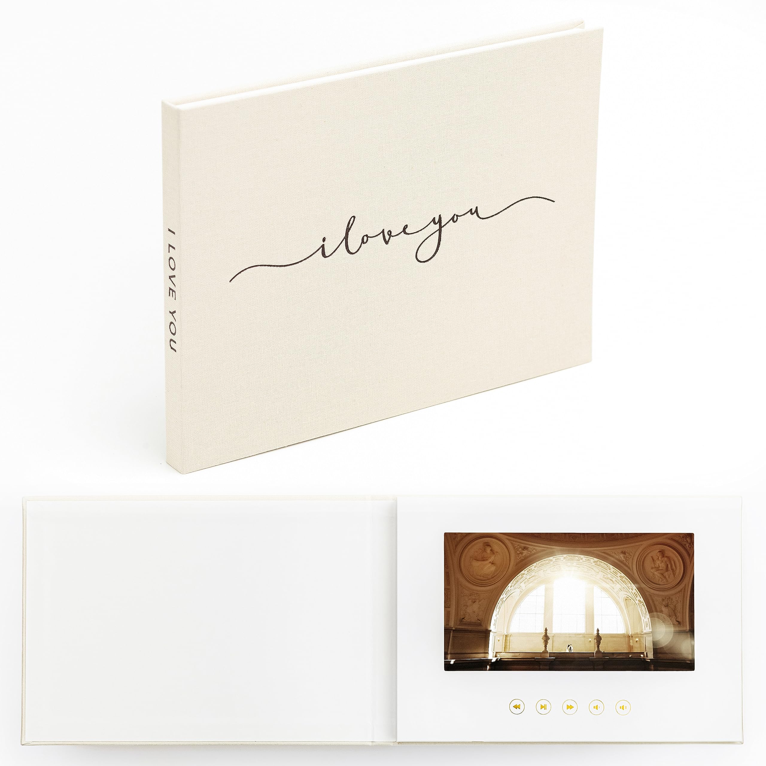 Mua The Motion Books (I LOVE YOU) | Luxury Linen Bound Video Book ...