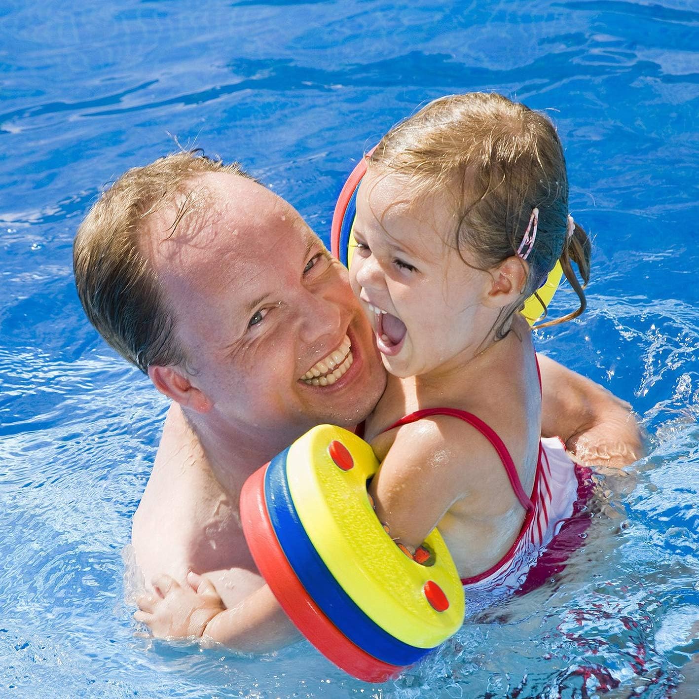 EVA Foam Swim Arm Band Float Aid Discs 6 pc Set for Kids Boys Girls ...