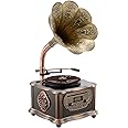Amazon.com: Bronze Vintage Classic Retro Antique Phonograph Gramophone ...