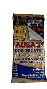 Amazon.com: Ultra Chewy Beef Recipe Sausages (18 Pack), 4.9 Oz: Pet ...