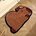 Amazon.com: Capybara Bathroom Decor Mat Cute Funny Bath Mat Brown Bath ...