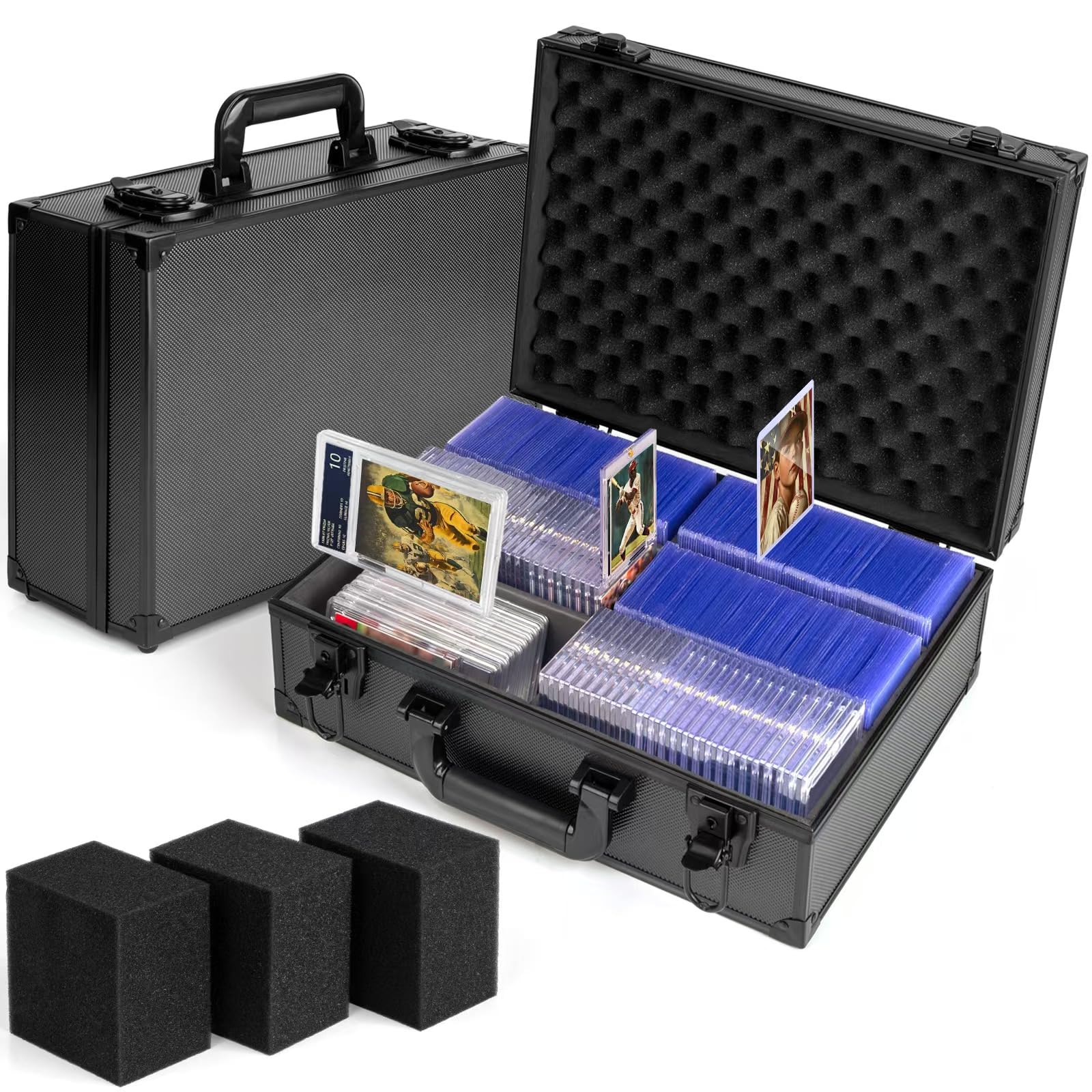 MewVeer Top Loader Storage Box with Key Locks, Trading Card Storage ...