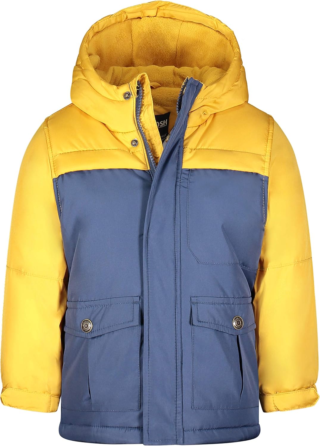 Amazon.com: OshKosh B'Gosh boys Heavyweight Colorblock Puffer Coat ...