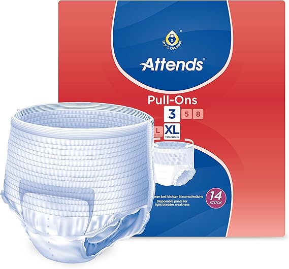 Attends Pull-Ons - 3 Extra Large - Pack Size: 56 (14X4): Amazon.co.uk ...
