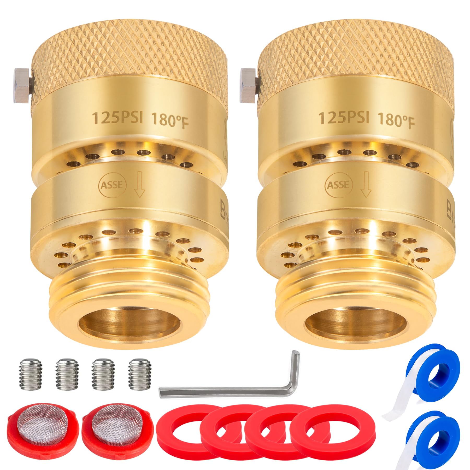 PK1390 Replacement Self Draining Vacuum Breaker,1-1/16" Fine Thread ...