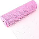 Amazon.com: Ribbli Light Pink Metallic Mesh Ribbon, Light Pink Mesh 10 ...
