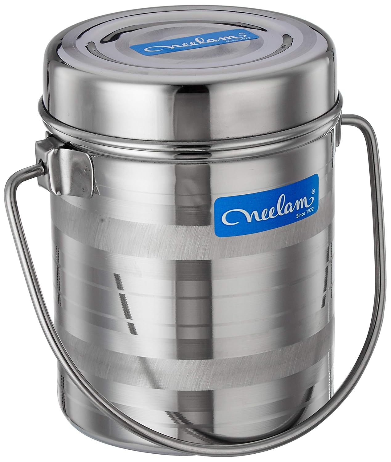 Buy Neelam Stainless Steel 11 22G Diamond Milk Pot, 1400 ml, Silver ...