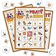 Amazon.com: Disfuco Pirate Bingo Game, Pirate Party Games Bingo Cards ...