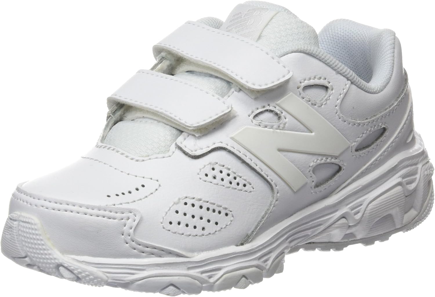 New Balance Kids' 680 V3 School Uniform Shoe, White/White, 12.5 W US ...