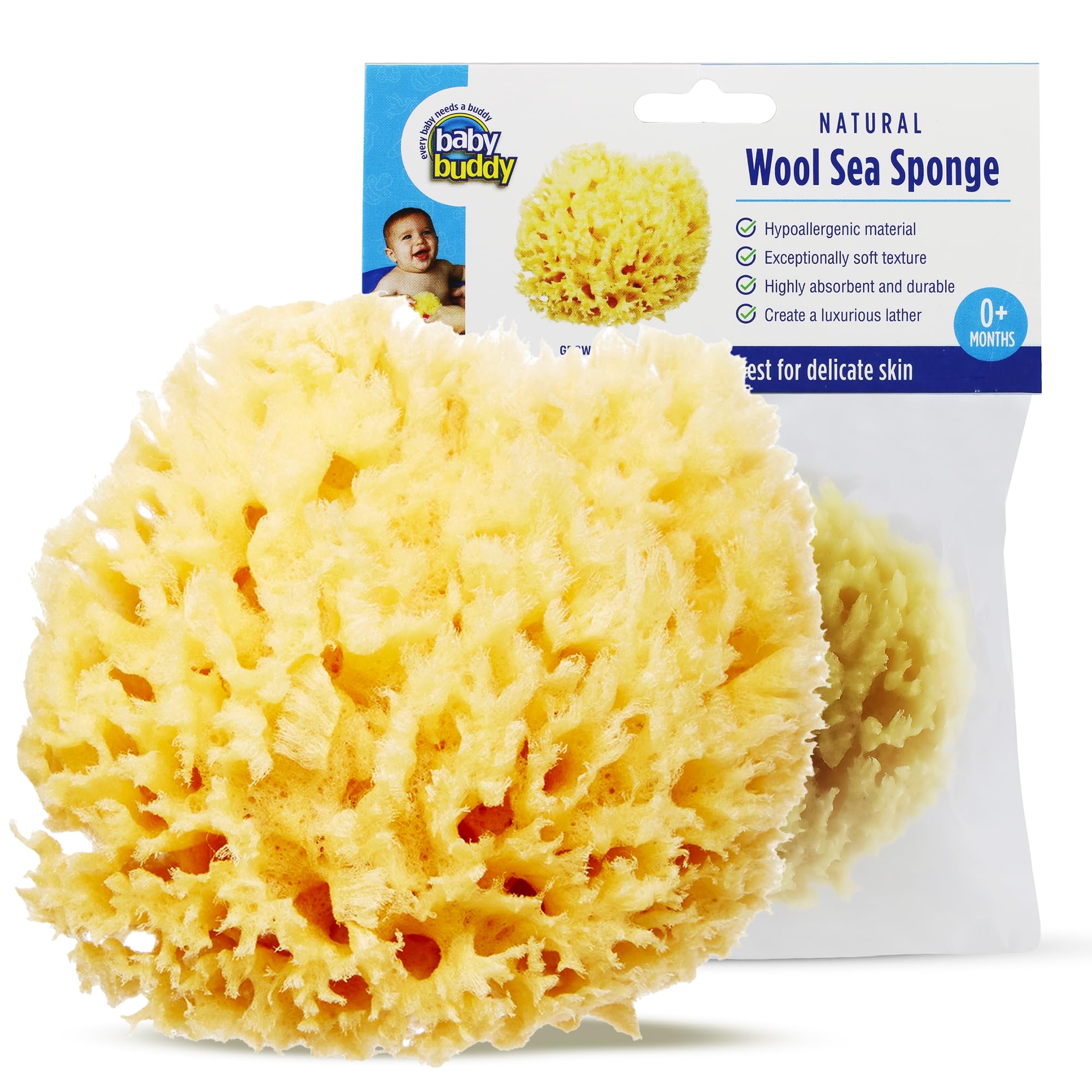 Mua Baby Buddy Natural Wool Sea Sponge, Newborn Bath Time Essential ...