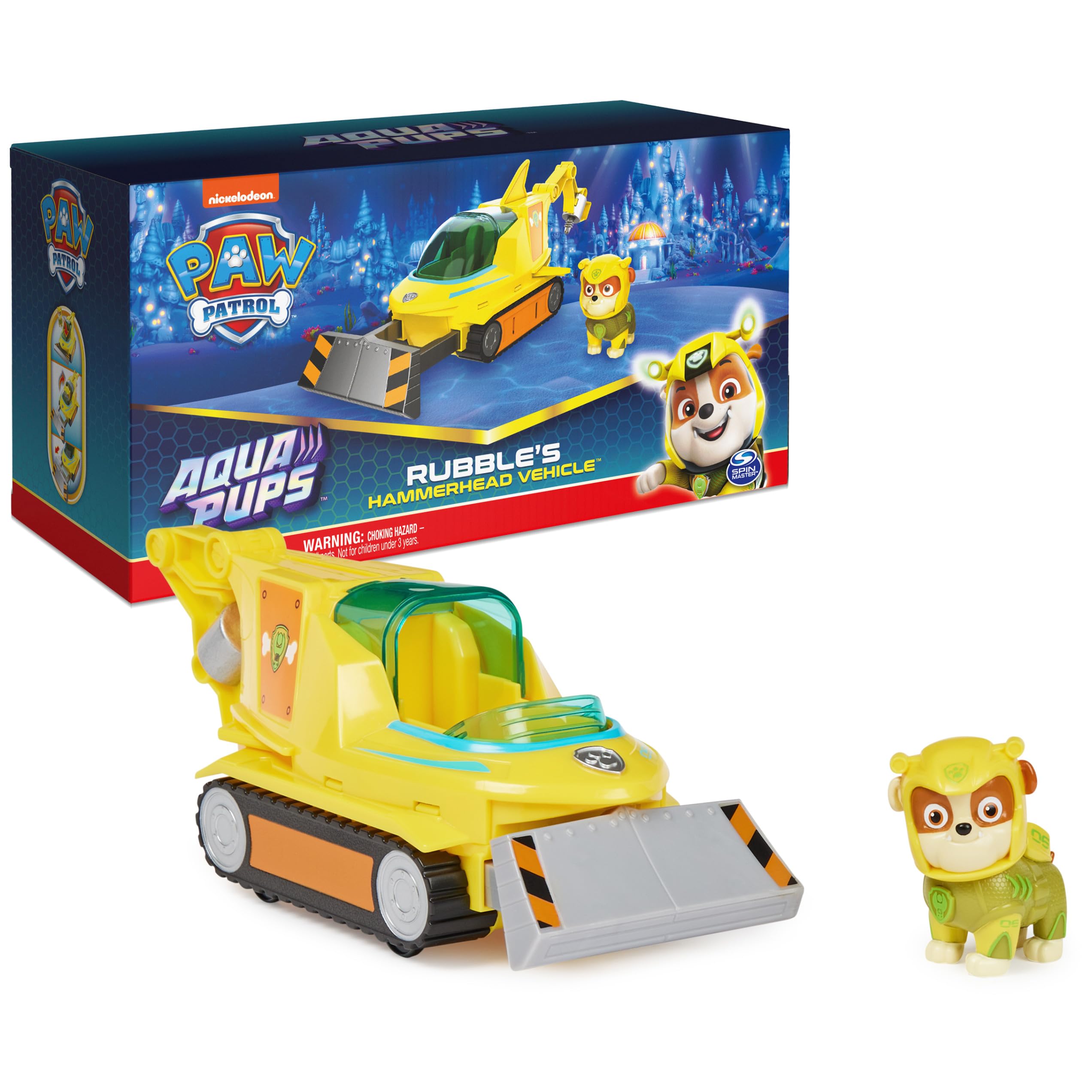 Mua Paw Patrol Aqua Pups Rubble Transforming Hammerhead Shark Vehicle ...