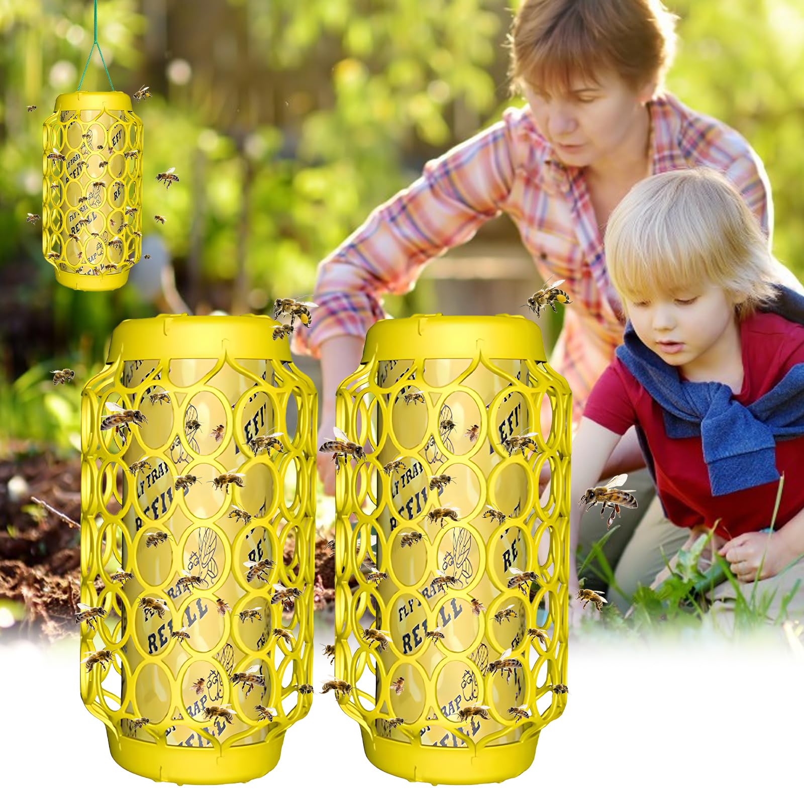 Outdoor Fly Trap, Fly Traps Outdoor Hanging for Patio, Wasp Traps ...