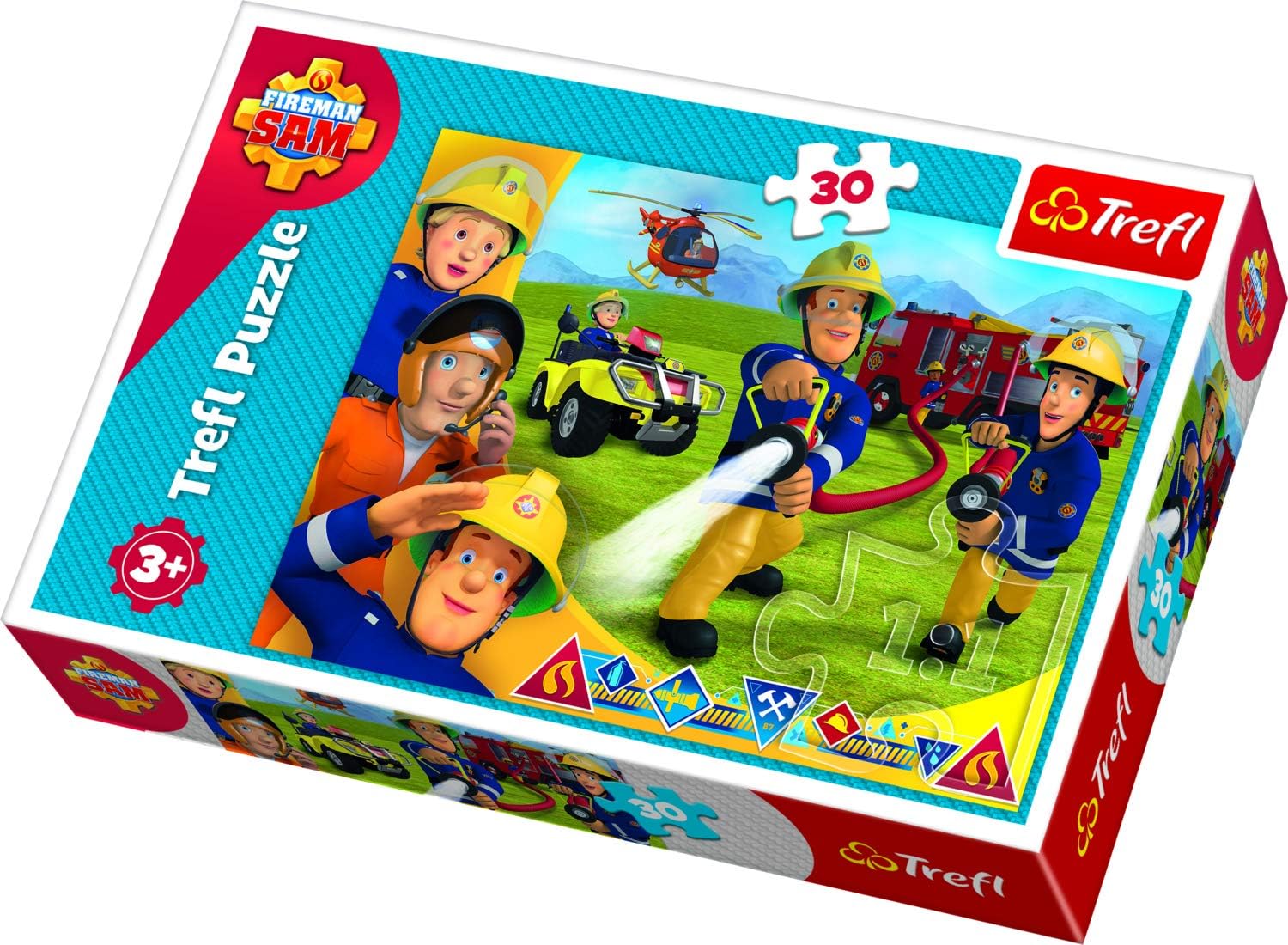 Trefl 30 Piece Kids Fireman Sam Ready To Help Big Pieces Floor Jigsaw ...