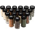Amazon.com: AllSpice 4" Glass Spice Jars 4 fluid ounces- 18 Pack: Home ...