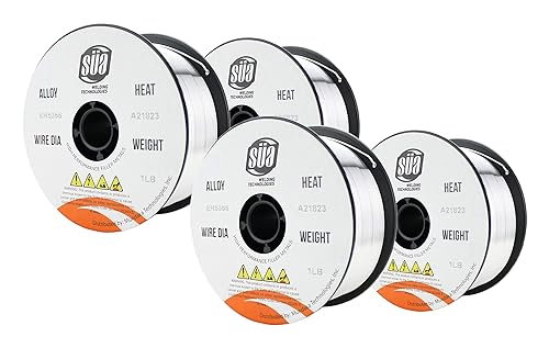 SÜA - ER5356 - MIG Aluminum Welding Wire - 1 Lb x 0.035'' (4 SPOOLS) in ...