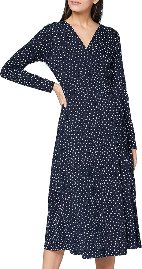 People Tree Women's Wrap Casual Dress: Amazon.co.uk: Clothing