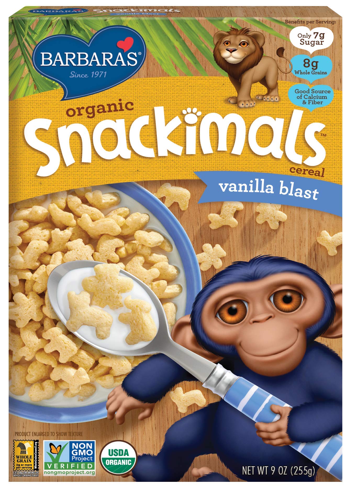 Amazon.com : Barbara's Bakery Organic Snackimals Cereal, Cinnamon ...