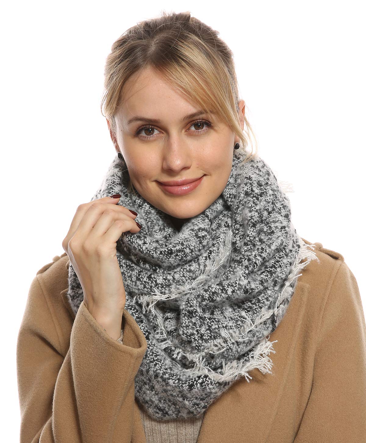 Stylish Warm Infinity Scarf - Chunky Loop Scarf for Fall Winter, 2019 ...