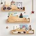 Amazon.com: Growing Animal 3 Floating Shelves, Wall Shelf for Kids ...