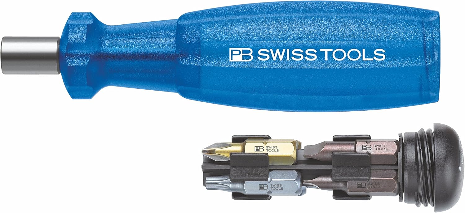 PB Swiss Tools SCHLITZ/KREUZ/TORX® Bithalter Bit Set Insider PB 6460 Magnetisch, inkl. 8 x C6 1/ ...