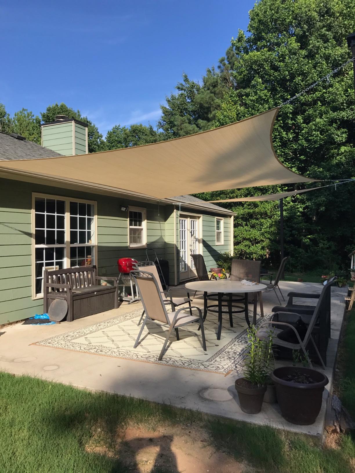 $31/mo - Finance TANG Sunshdes Depot 14' x 18' Knitted Curved Sun Shade ...