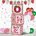 Amazon.com: Strawberry Balloon Boxes 1st Birthday Party Supplies ...