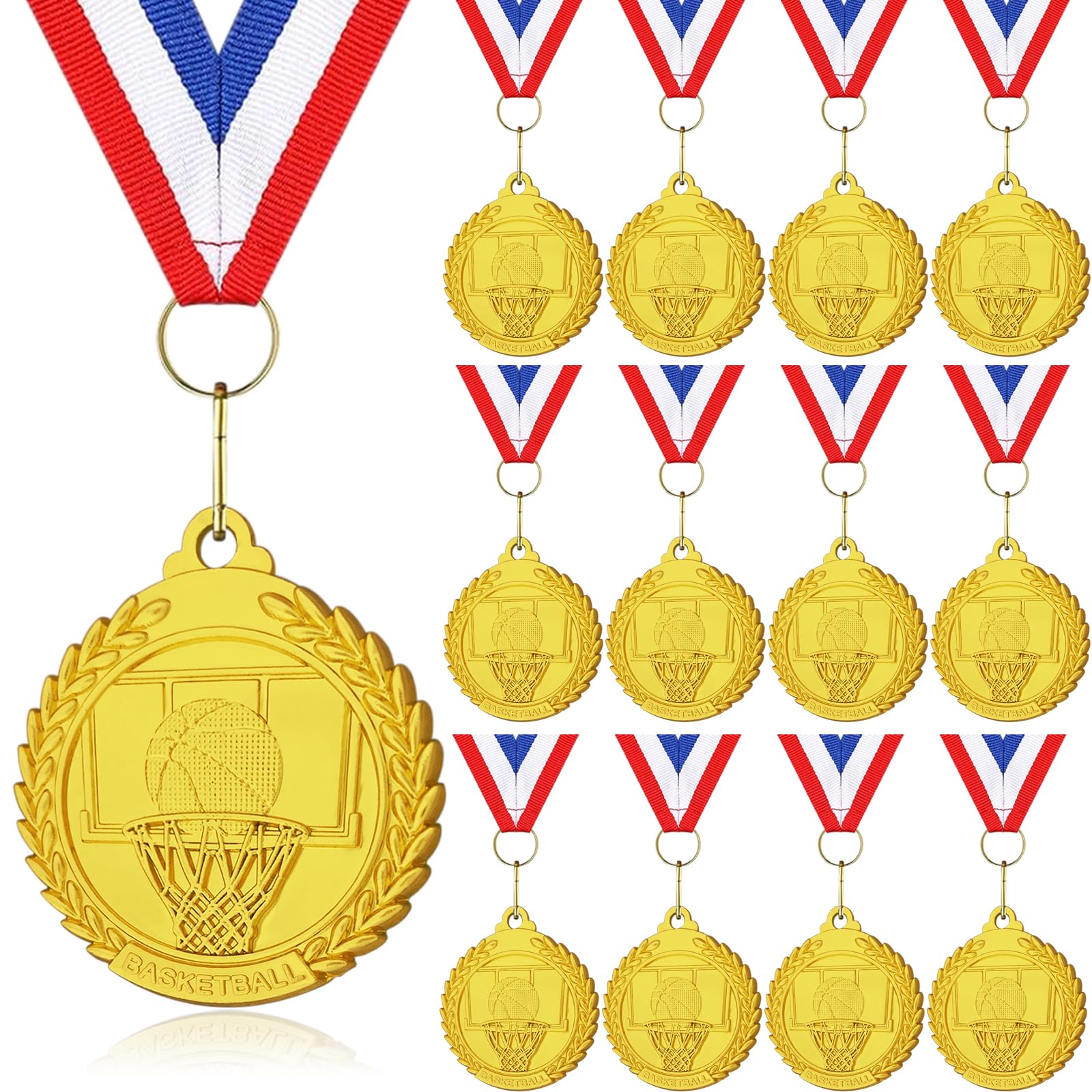 Mua Basketball Medals for Awards - 12 Pack Gold Metal Medal for ...