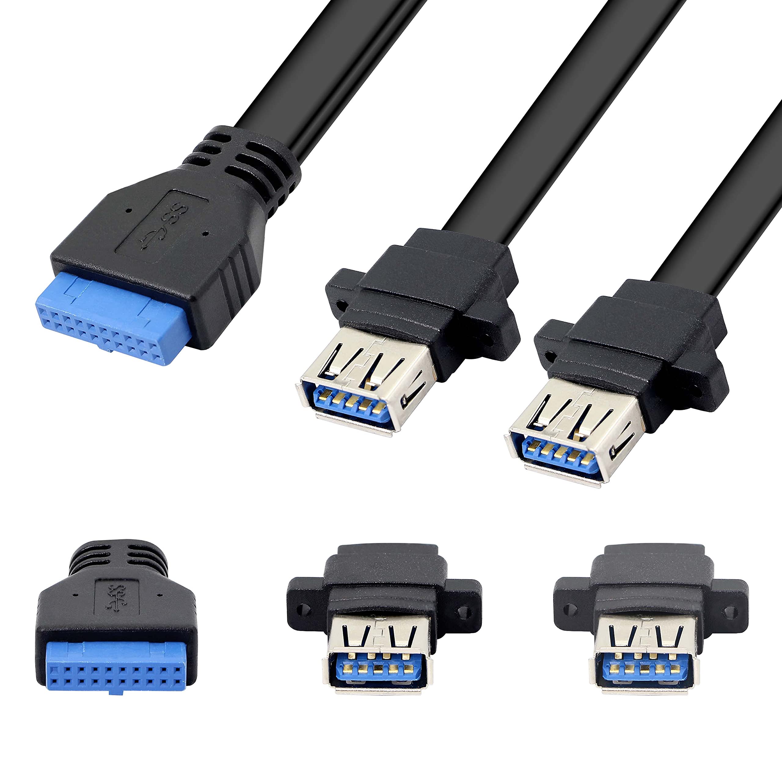 Mua XMSJSIY USB 3.0 Front Panel Cable, Motherboard 19/20pin Cable to ...