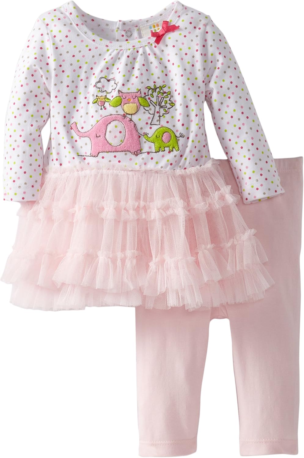 Amazon.com: ABSORBA Baby-Girls Newborn Elephant Tutu Legging Sets ...