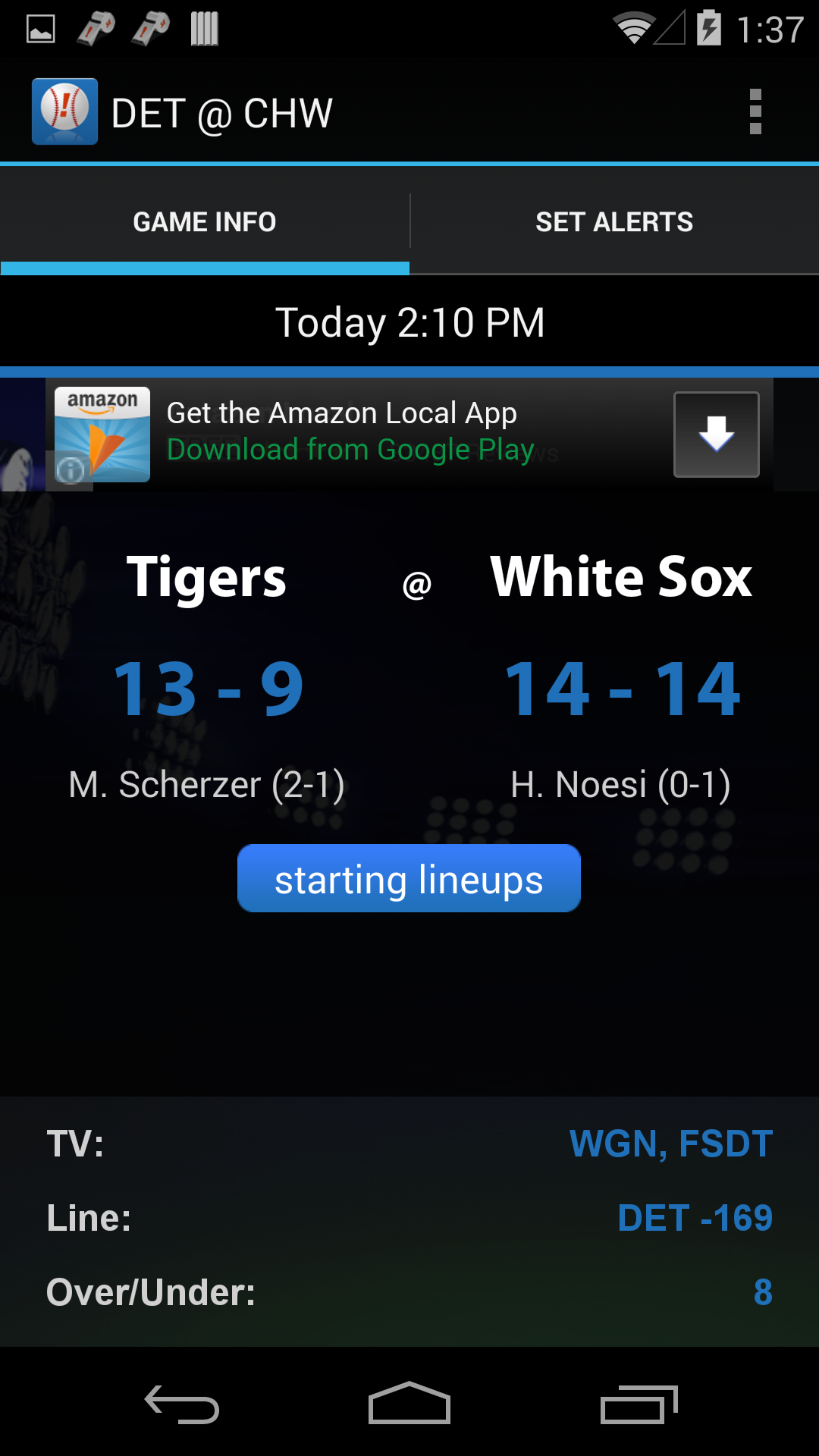 Sports Alerts - MLB edition:Amazon.co.uk:Appstore for Android