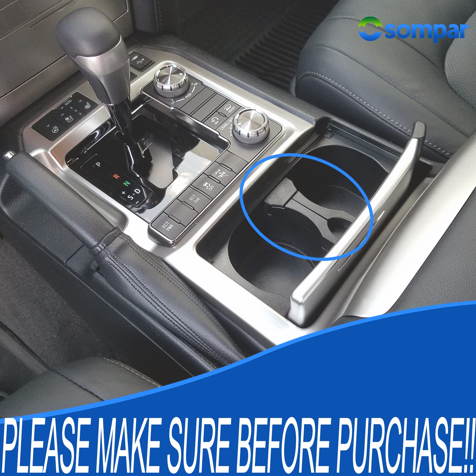 Mua Console Cup Holder Insert Divider Compatible with Toyota Land ...