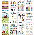Amazon.com : Carson Dellosa 16-Piece Spanish Early Learning Posters, 8. ...