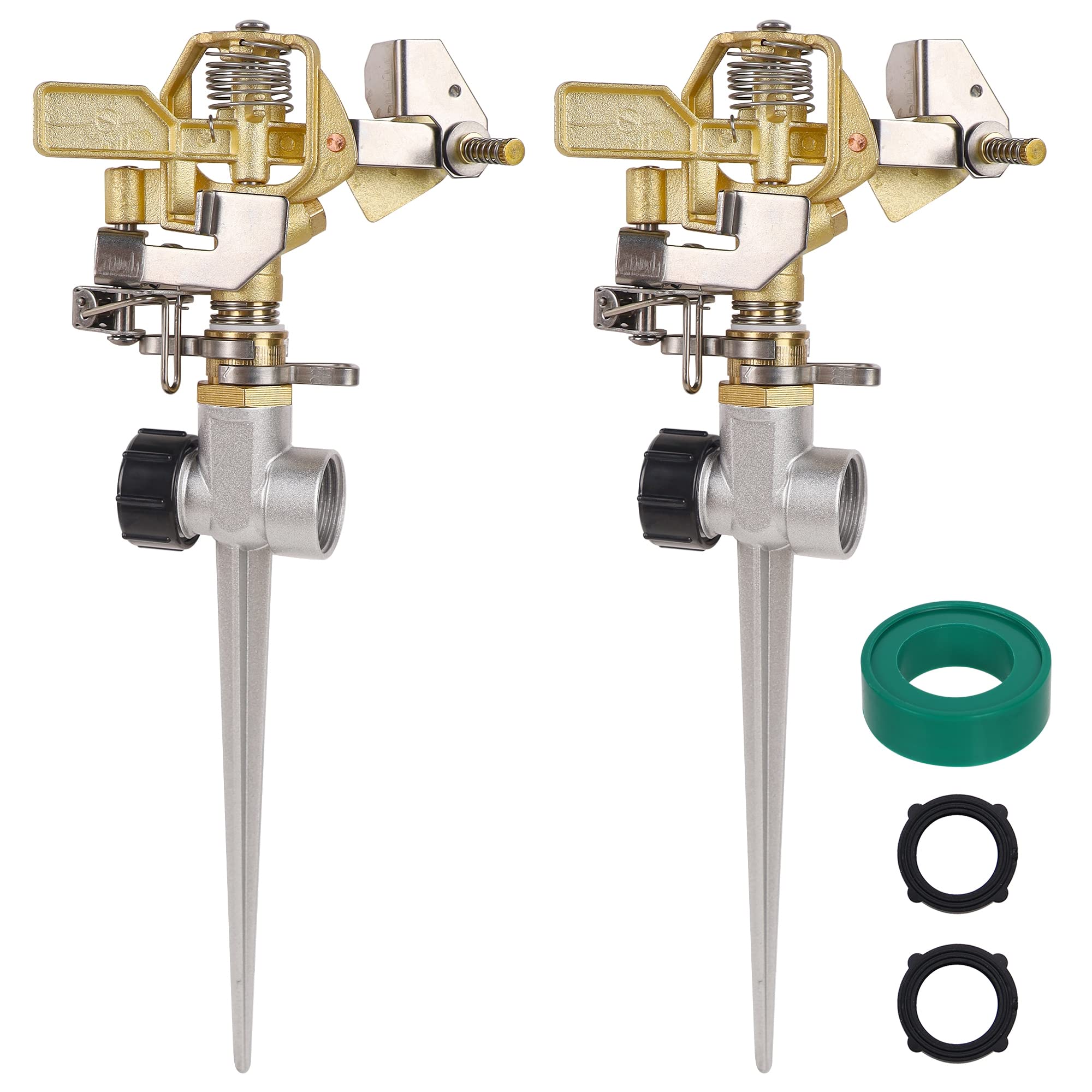 Mua Biswing 2 Pack Brass Impact Sprinklers with Stand (Spike), Heavy ...