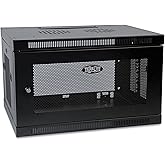 Amazon.com: Tripp Lite 6U Vertical Wall-Mount Rack Enclosure Cabinet, Low Profile, Server Depth ...