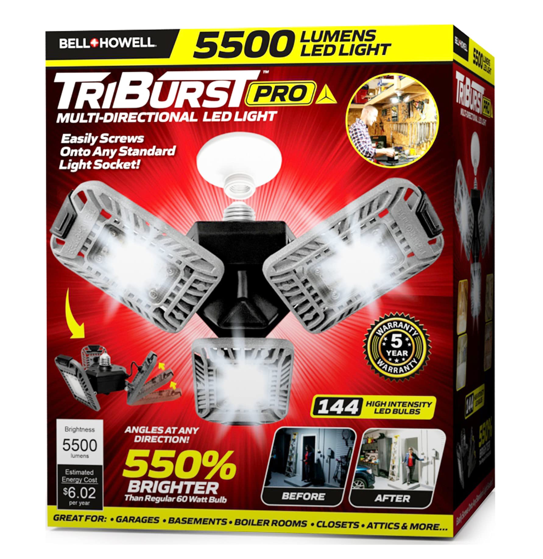 Mua Triburst Deluxe by Bell+Howell, ASON TV 5500 Lumens/6500 Kelvin ...