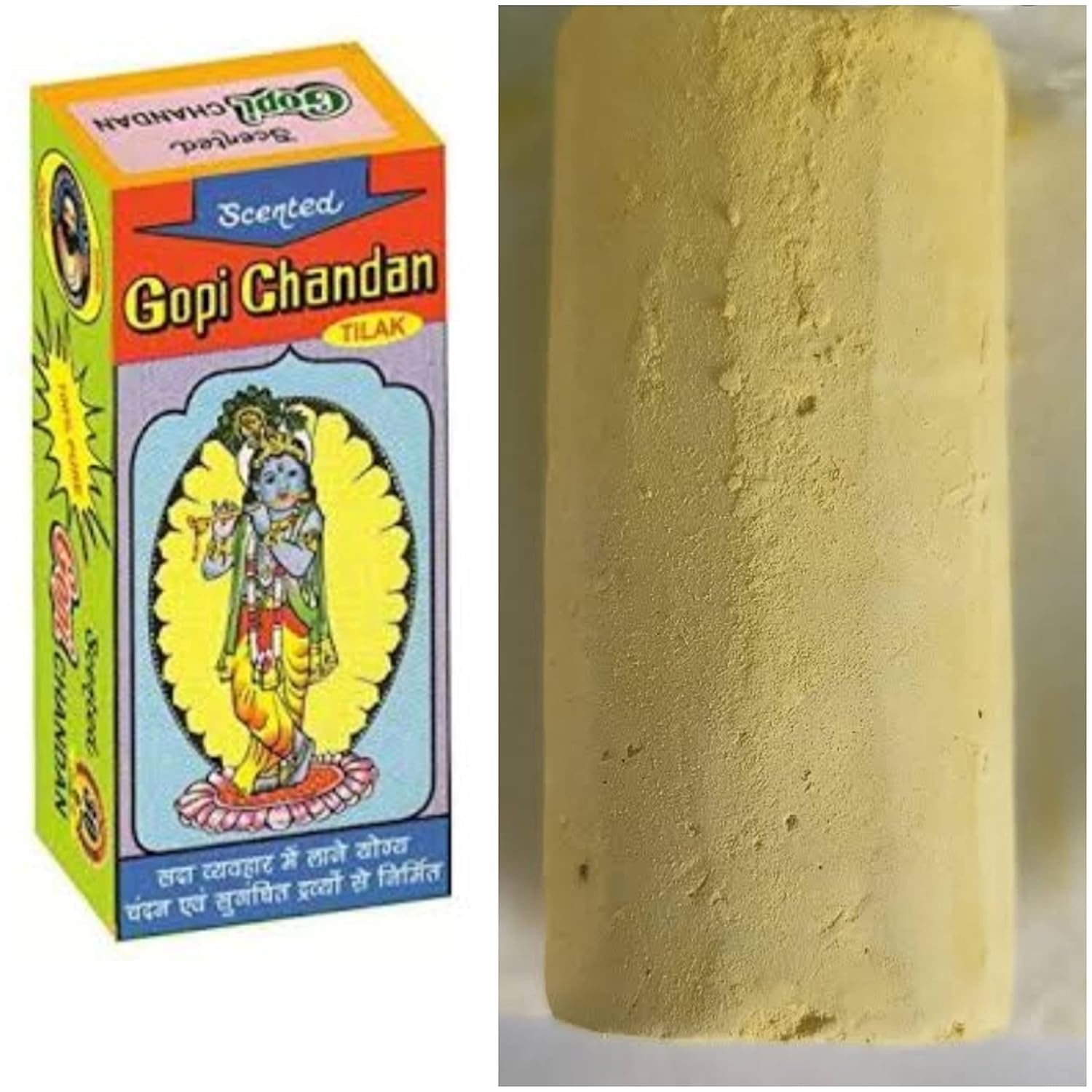 Buy National; Natural Scented gopi Chandan Tilak(Yellow) (50 g × 2) Online at Low Prices in ...