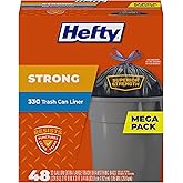 Amazon.com: Hefty Strong Large Trash Bags, 30 Gallon, 74 Count ...