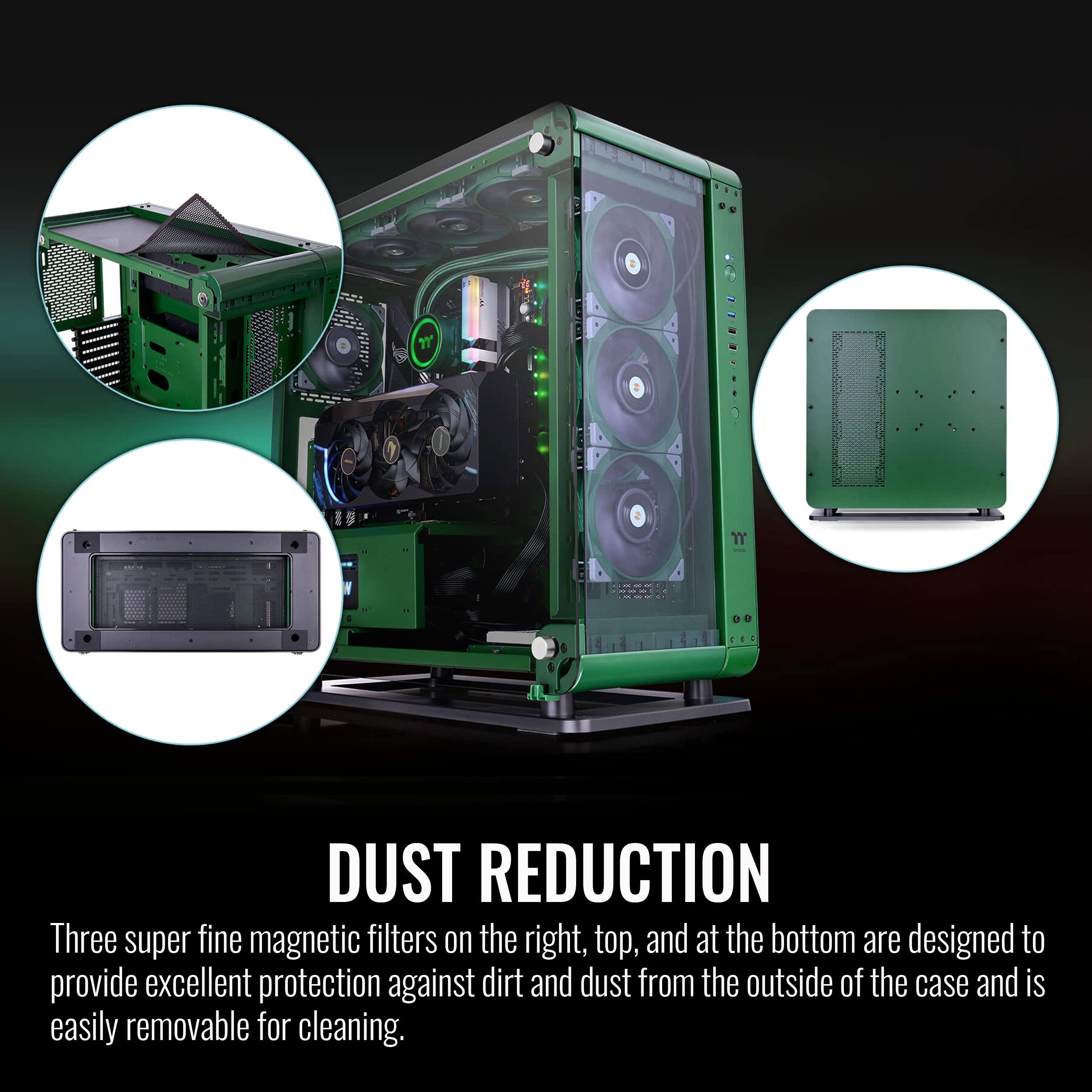 Mua The Core P6 TG Racing Green Edition transformable ATX Mid Tower ...